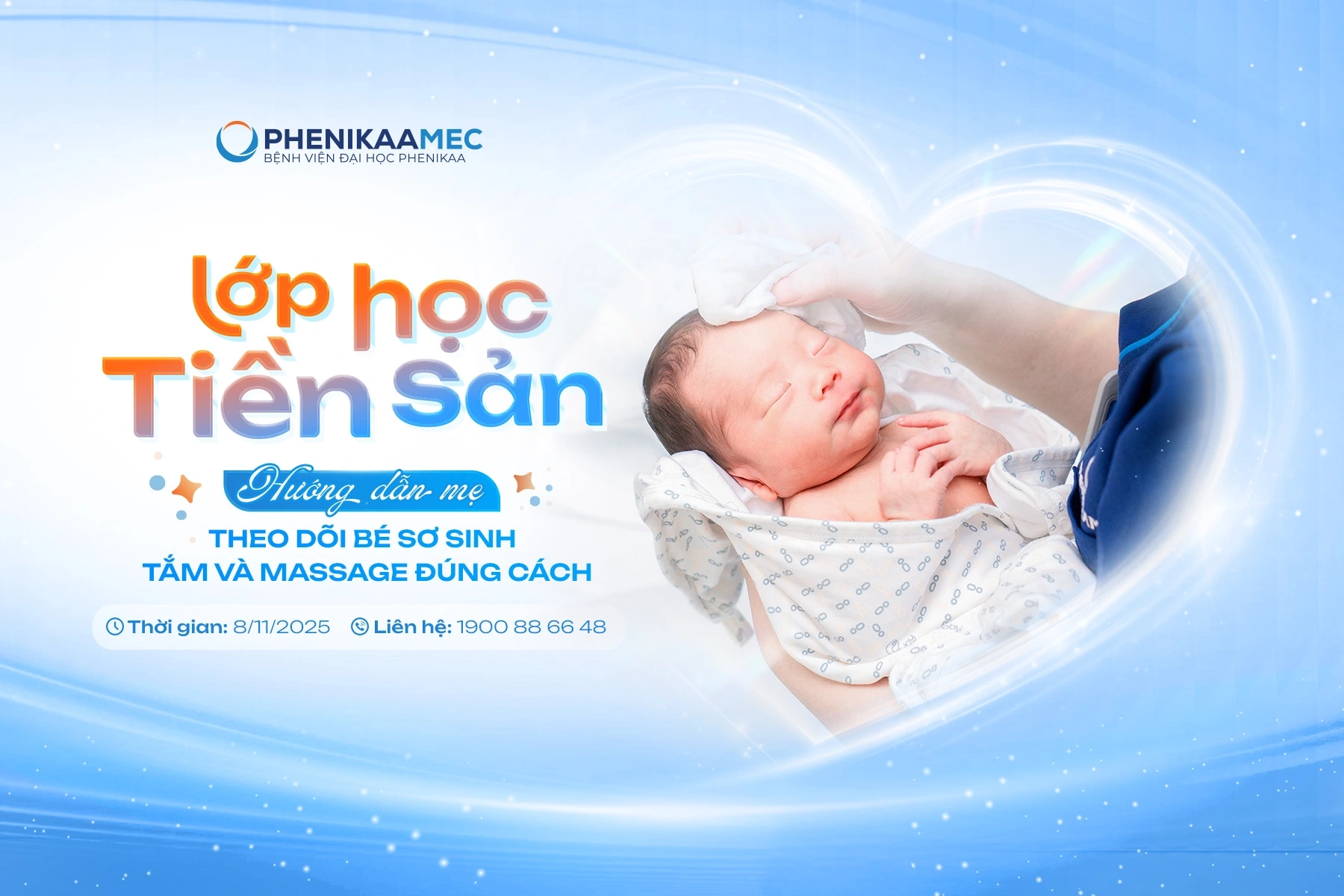 Lớp học tiền sản Phenikaa Mec tháng 11: Trang bị kỹ năng chăm sóc, tắm ...